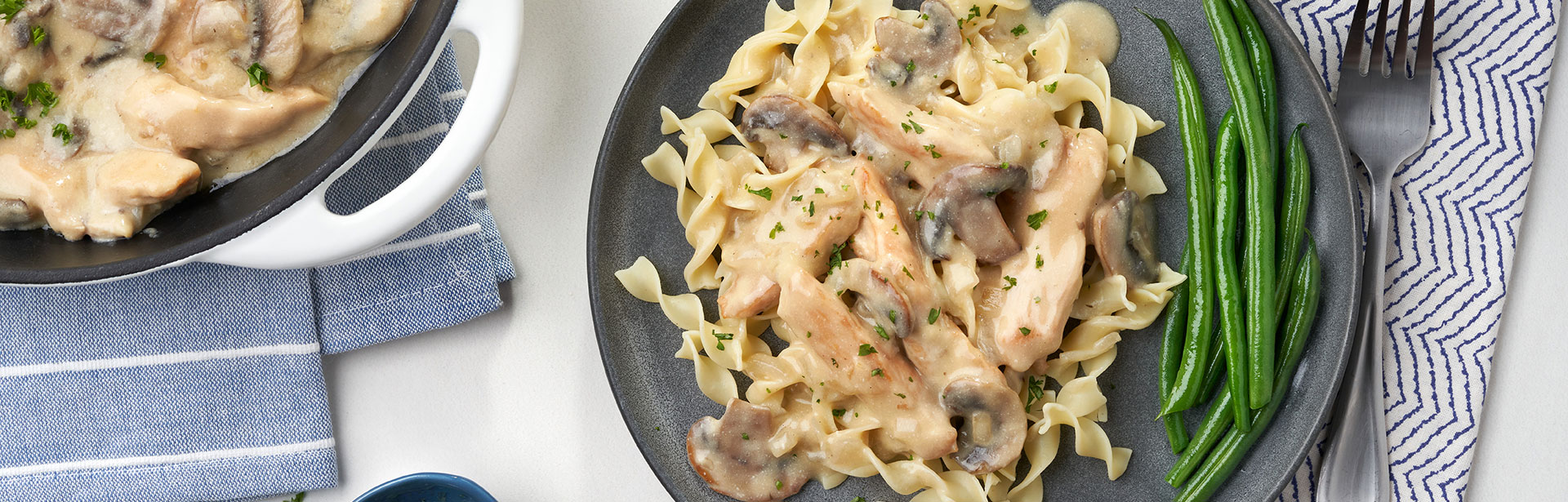 Easy Chicken Stroganoff - Campbell's Stretchable Recipes [Dev]