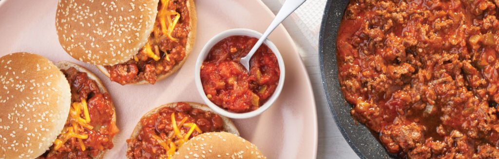 Zesty Taco Sloppy Joes - Campbell's Stretchable Recipes [Dev]